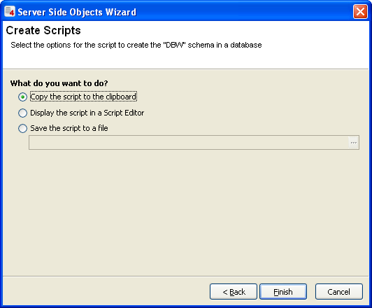 Server Side Objects Wizard